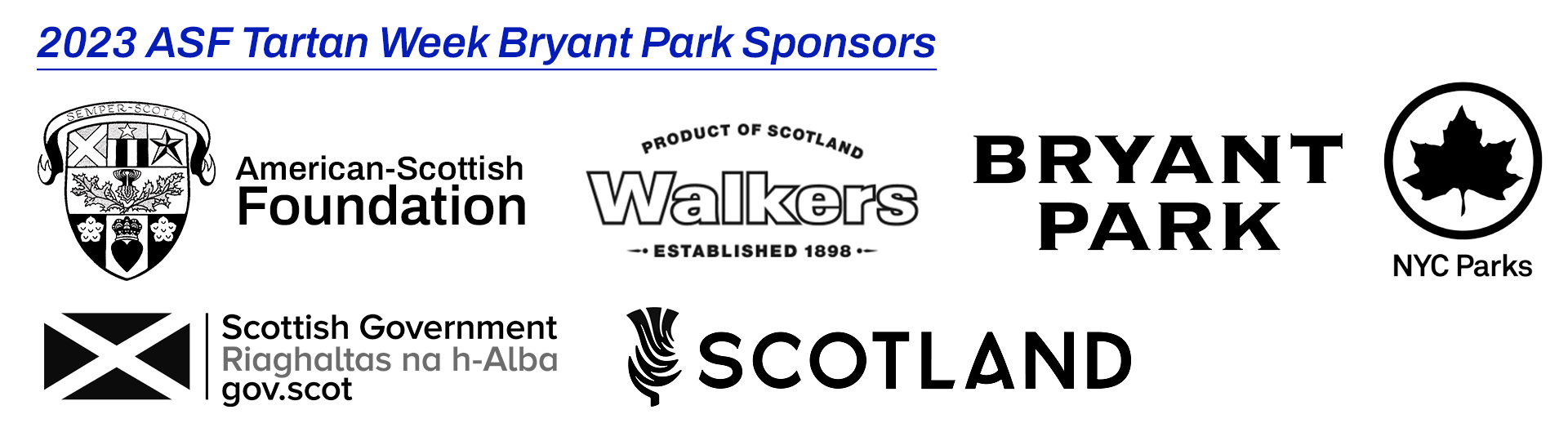 American Scottish Foundation - Tartan Week Events